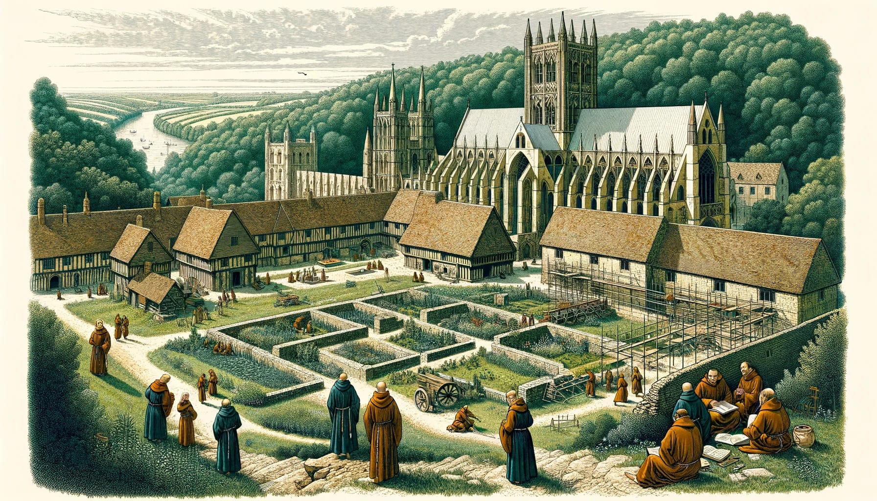 The Benedictines And The Abbey Of Canterbury | Marayam About Mother Mary