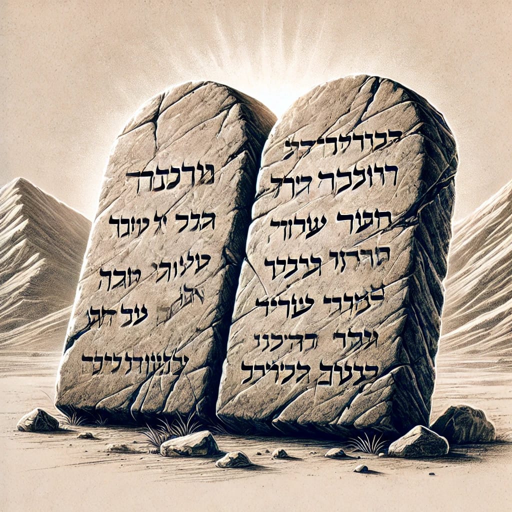 The Commandments Of God Written On Stone Tablets | Marayam About Mother ...